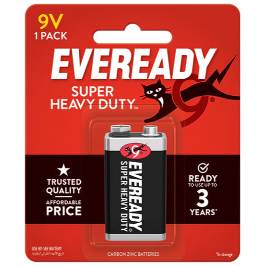 EVEREADY Super Heavy Duty Battery 9V1 | Shopee Malaysia