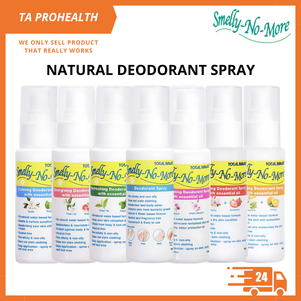 Total Image Smelly No More Deodorant Spray 75ml ( Calming / Energizing / Refreshing ...