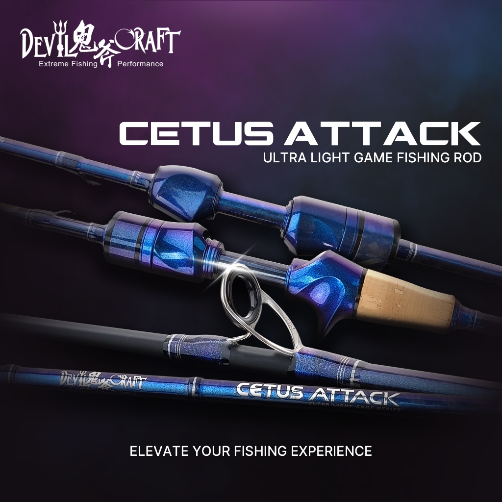 DEVIL CRAFT - CETUS ATTACK ULTRA LIGHT GAME - ULTRA LIGHT ROD | Shopee ...