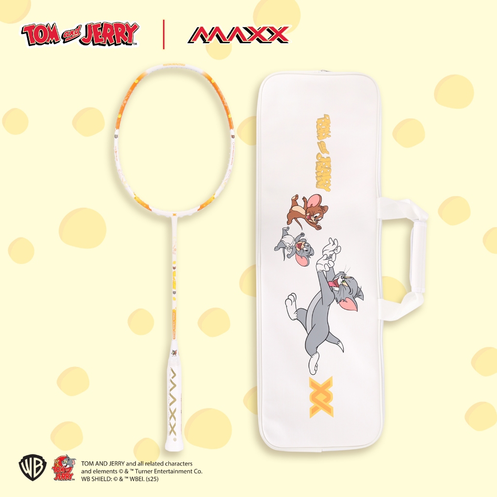 Maxx Tom & Jerry Limited Series Badminton Racket 6U Max 30 lbs Free ...
