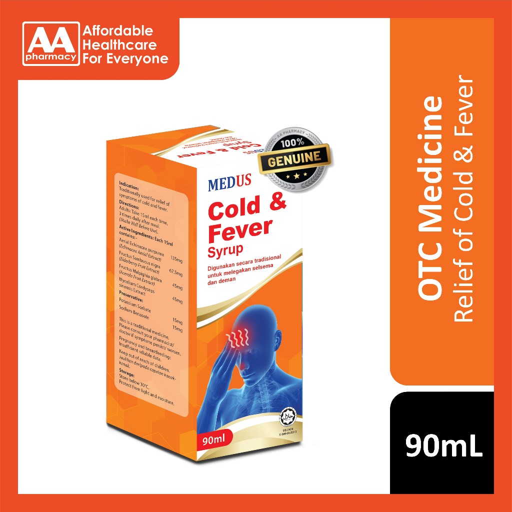 Medus Cold and Fever Syrup 90mL | Shopee Malaysia