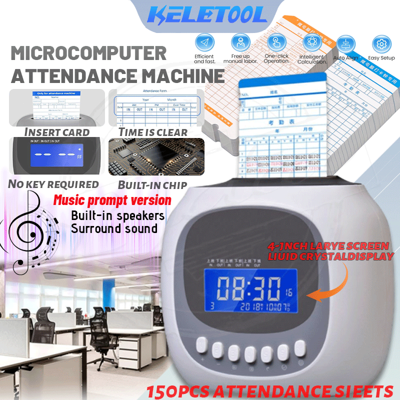 attendance machine mesin punch card punch machine Office School ...