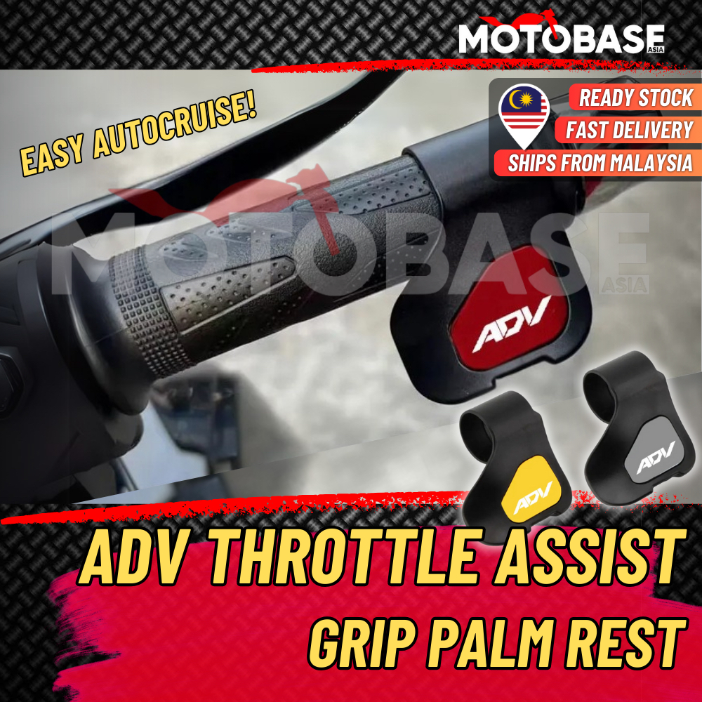 ADV Motorcycle Throttle Assist Grip Palm Rest Crampbuster Autocruise ...