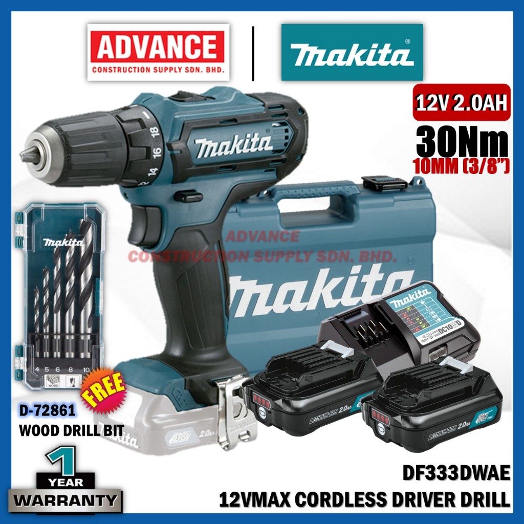🔥SUPER VALUE🔥 MAKITA DF333DZ / DF333DWYE / DF333DWAE 12V Cordless ...