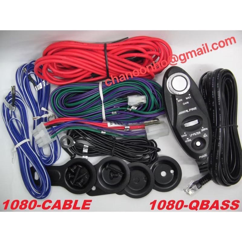 ALPINE SWE-1080 / PWE-T080OC CAR ACTIVE SUBWOOFER Q BASS REMOTE CONTROL ...