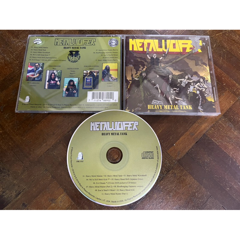 METALUCIFER “Heavy Metal Tank” CD (USA Version!) The King in Heavy ...