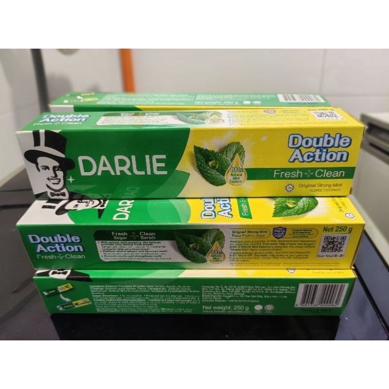 DARLIE Double Action Fresh + Clean Strong Mint Toothpaste 250g*1 ...
