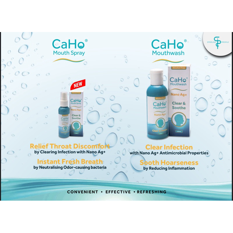 CAHO Range NANO AG+ MOUTHWASH 150ml/ MOUTH SPRAY 50ml | Shopee Malaysia