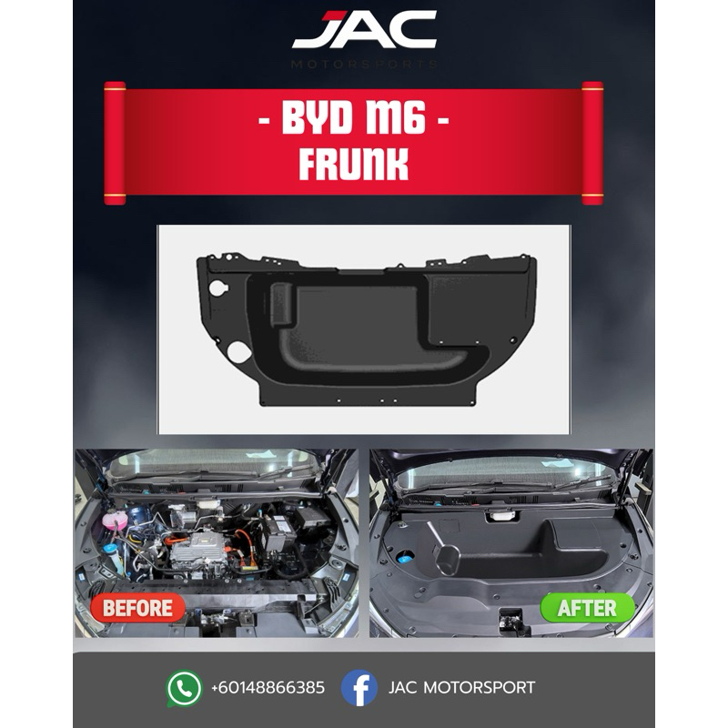 BYD M6 FRUNK (RIGHT HAND DRIVE) | Shopee Malaysia