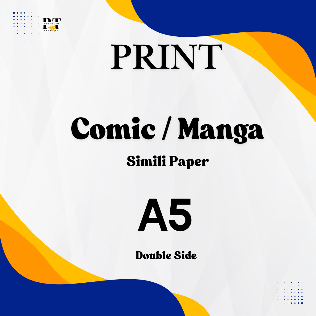 Print Comic | Simili Paper | A5 Black & White Printing Double Side ...