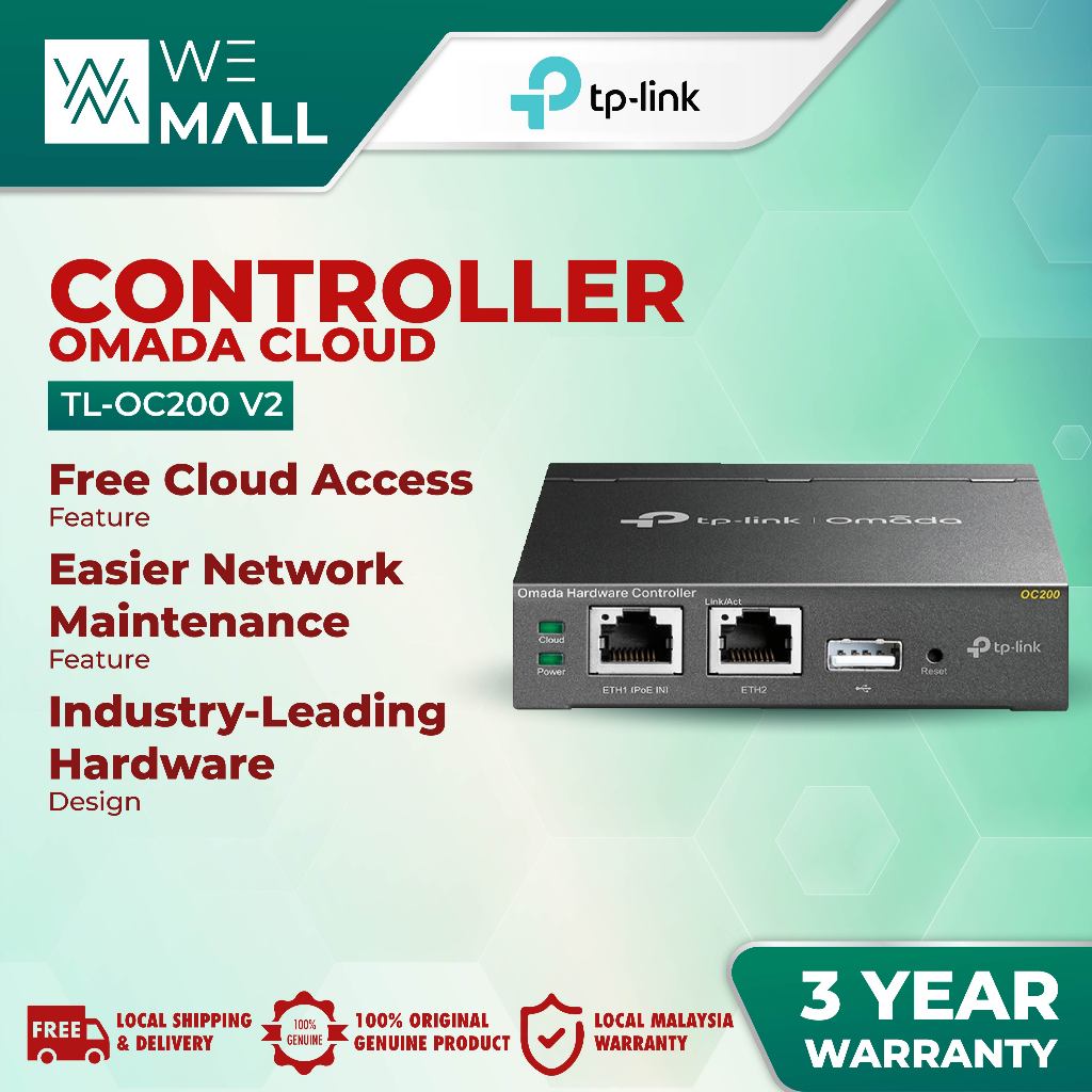 TP-LINK TL-OC200 SMB OMADA CLOUD CONTROLLER CENTRALIZED WI-FI NETWORK MANAGEMENT HARDWARE ...