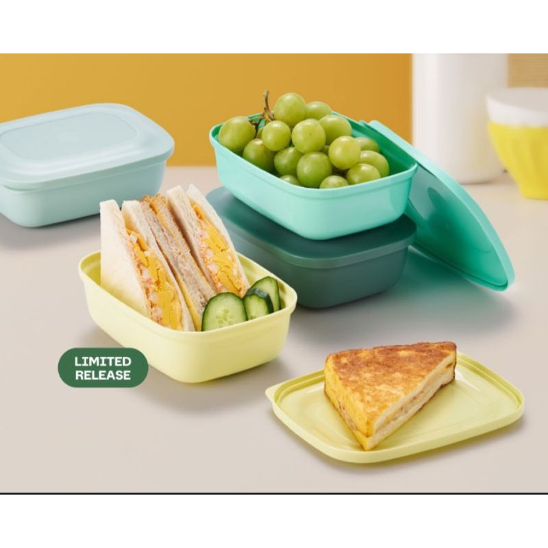 *1pc/2pcs/4pcs*Tupperware small rectangular saver 500ml keeper lunch ...