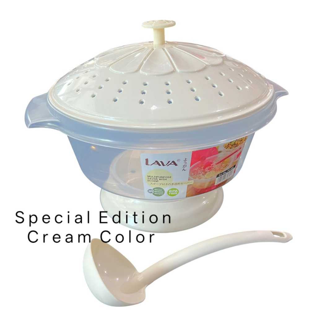 {EDISI TERHAD} LAVA Multipurpose Saver With Scoop, Drink Serving Bowl ...