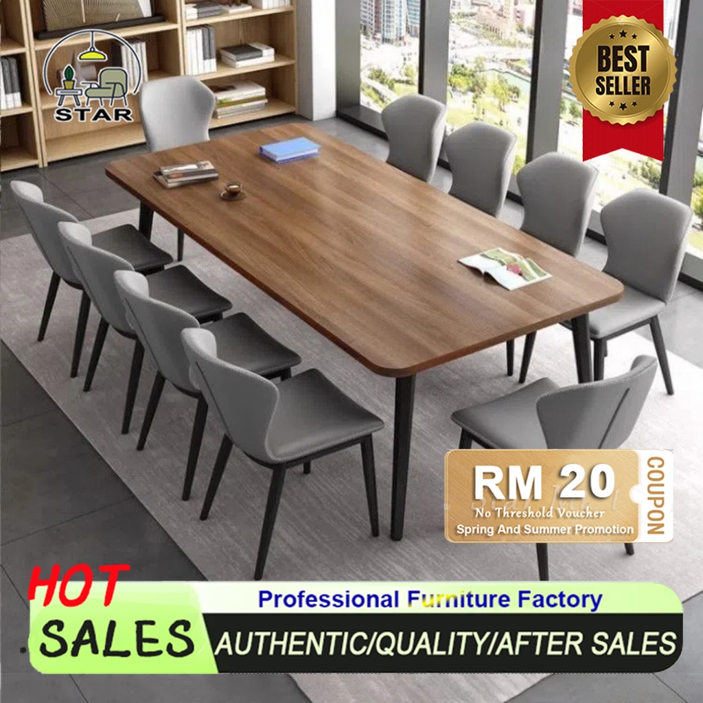 Conference Table Office Small Reception Negotiation Long Table Library ...