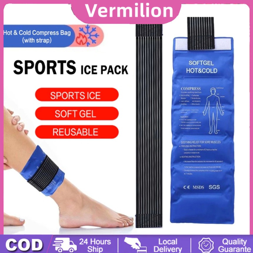 Can Tie Gel Cold Hot Pack Compress Reusable Wearable Ice Pack for ...