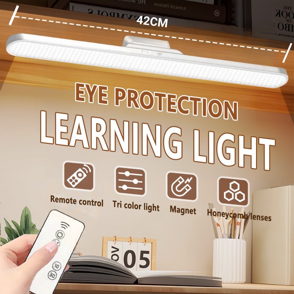 Magnetic Led Strip Light for Bedroom 3 Colors USB Rechargeable Table ...