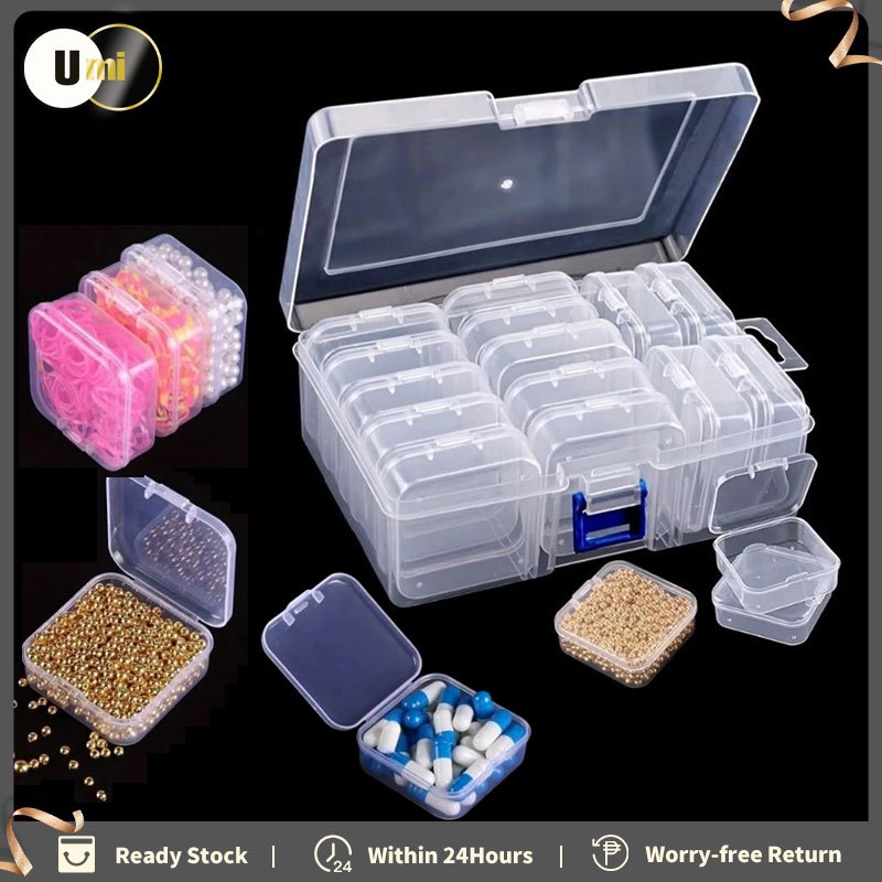 5D DIY Diamond Painting Point Diamond Storage Box 44 Grids Rice Beads ...