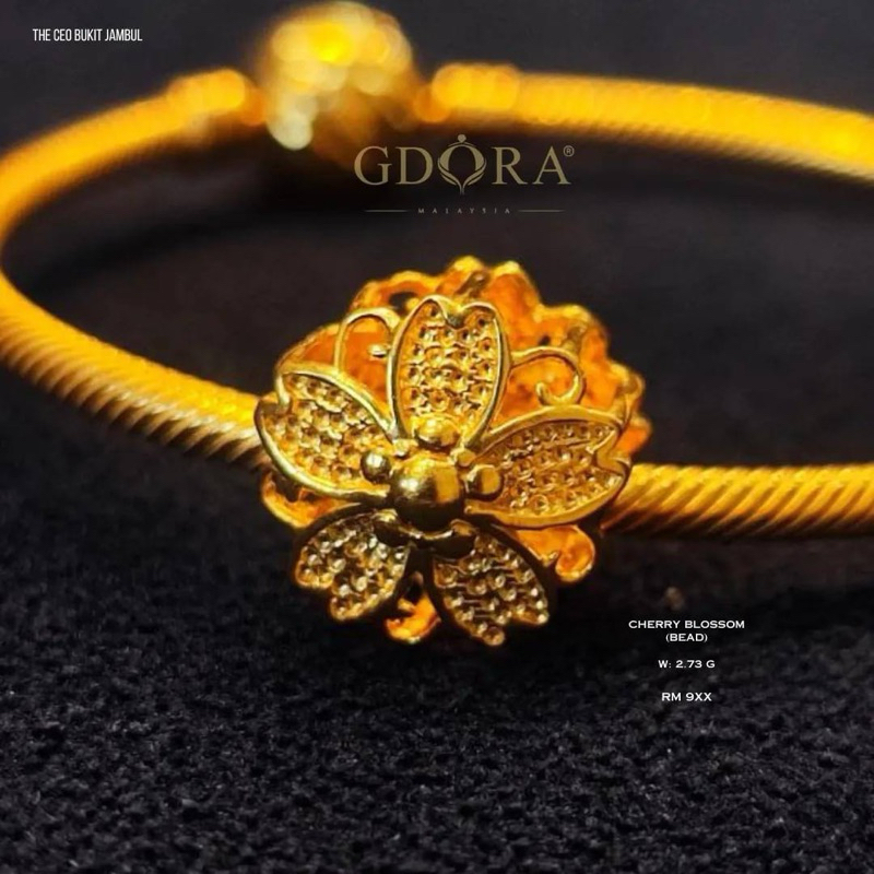 Niza Dora Gold Gdora Cherry Blossom Bead | Shopee Malaysia