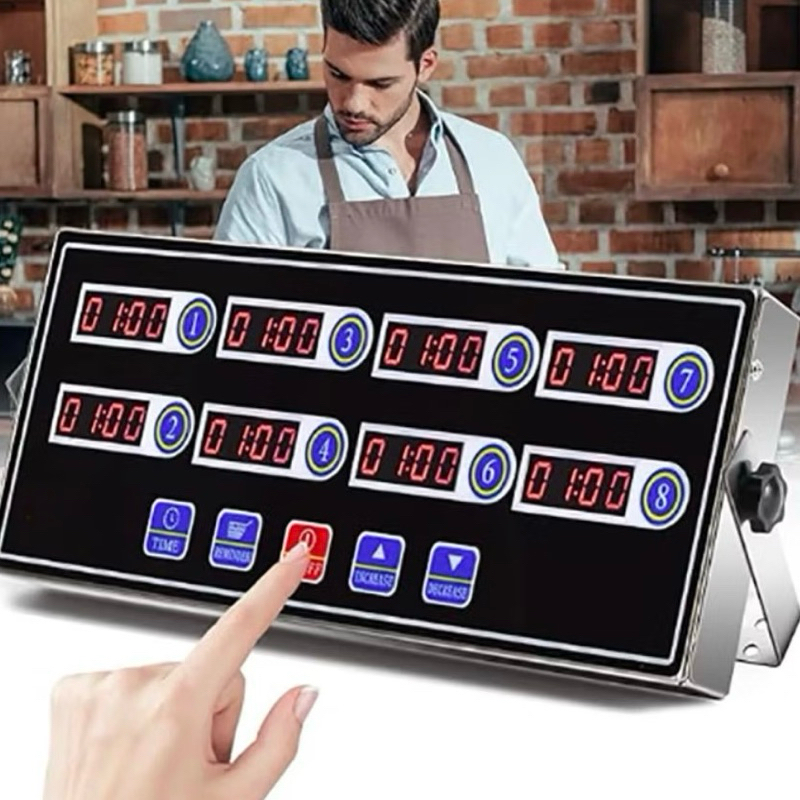 Ready Stock Quality 8 Channel Digital Timer Dteak Burger Basket Shaking ...