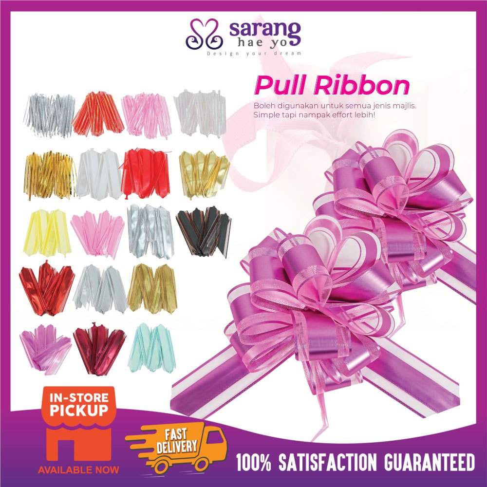 Small Pull Ribbon Flower Ribon Flower Wedding Car Decor Hamper Flower ...