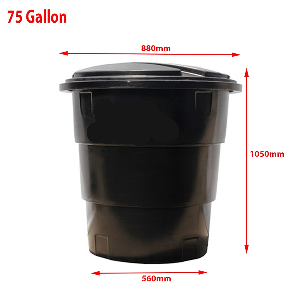 75A Gallon MF Round Water Tank C/W Cover HDPE water tank Poly tank ...