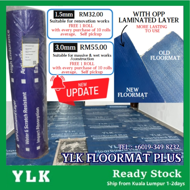 YLK Floorguard Mat Plus 3MM Double Layer Canvas with EVA Foam + Coatin ...
