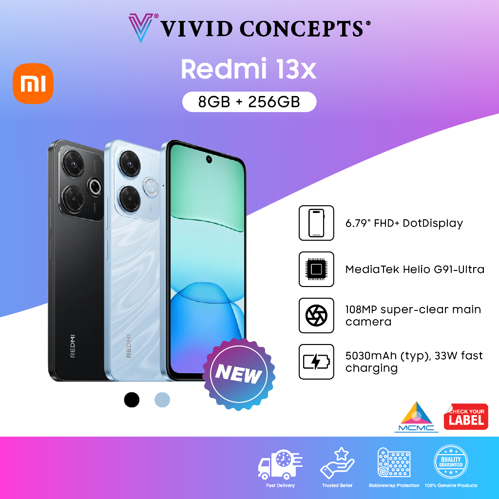 [New Arrival] Malaysia Set Xiaomi Redmi 15 5G | Redmi 13X 4G (8+256GB ...