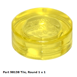 Lego tile round 1x1 part 98138 trans yellow | Shopee Malaysia