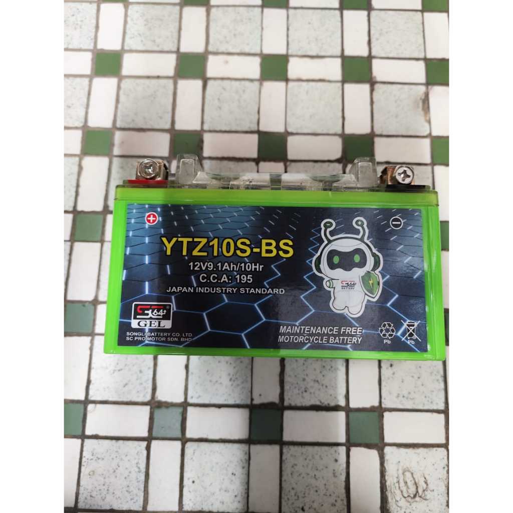 SC64 GEL BATTERY MOTORCYCLE - YTX12-BS - YTZ8 - YTZ10S-BS YTZ7V NVX V1 ...