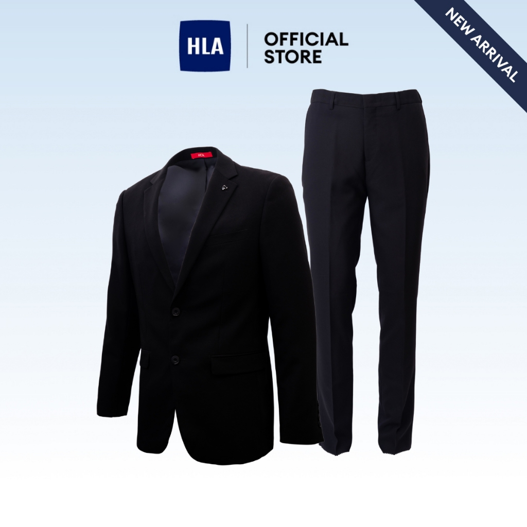 HLA Solid Colour Formal Business Suit Sets Men - HTXAD1Y001A01 | Shopee ...