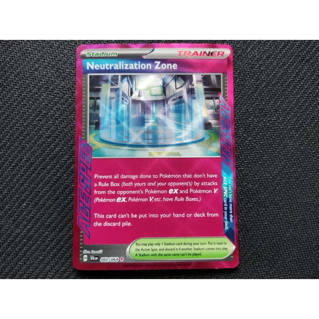 Pokemon TCG - Trainer Card - Stadium - Ace Spec Neutralization Zone ...