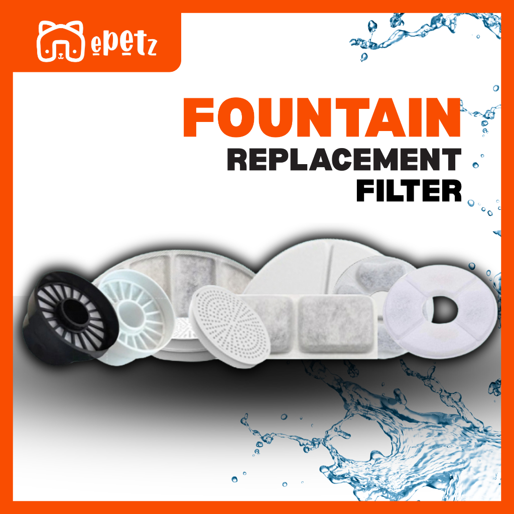 STOCK】ePetz Pet Water Fountain Filters Cat Drinking Dispenser ...