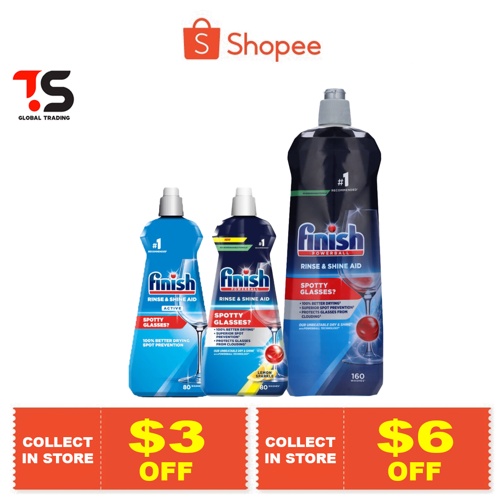 Finish Finish Rinse Aid Regular / Lemon 400ml / 800ml | Shopee Malaysia