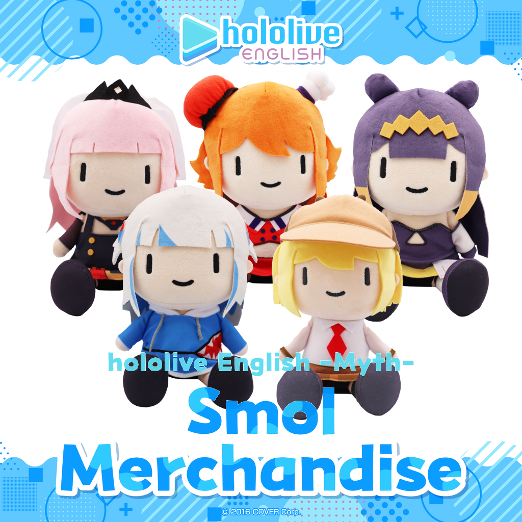 [Ready Stock] Hololive English -Myth- Smol Plushie Gura Ame Calli Kiara ...