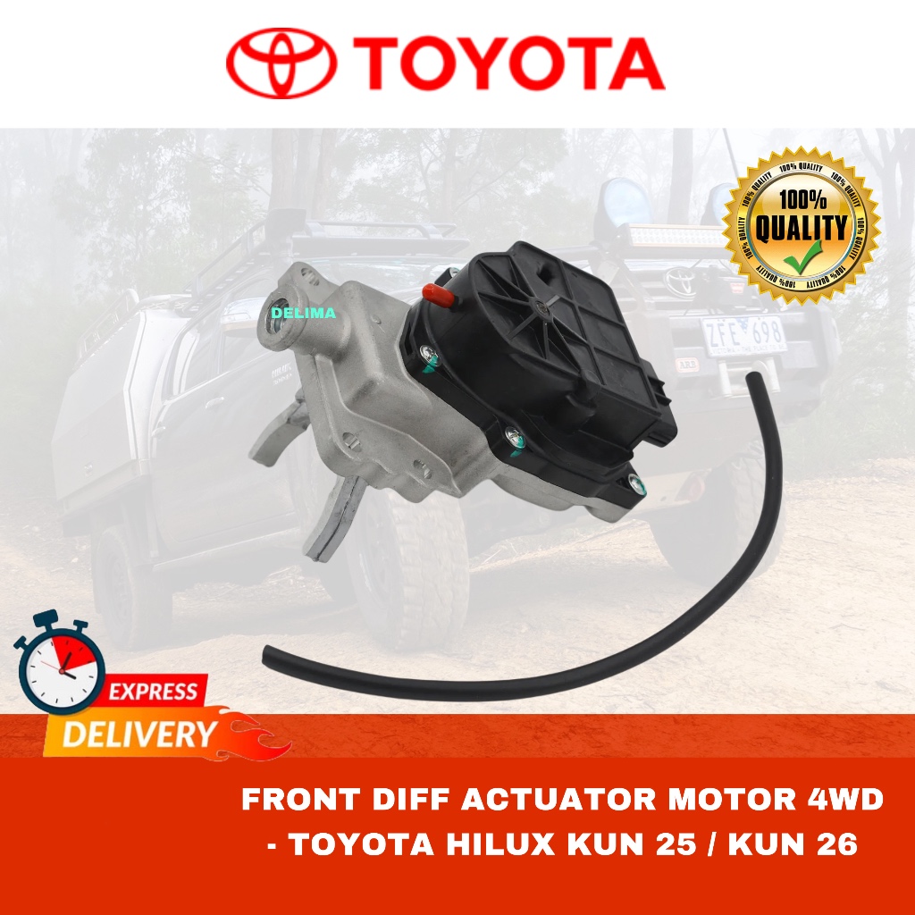 TOYOTA HILUX KUN25 KUN26, REVO 2.4 2.8 - DIFFERENTIAL VACUUM 4X4 4WD ...