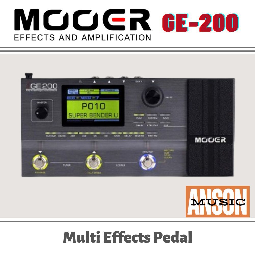 Mooer GE200 Multi-Effects Processor (GE 200 / GE-200) | Shopee Malaysia