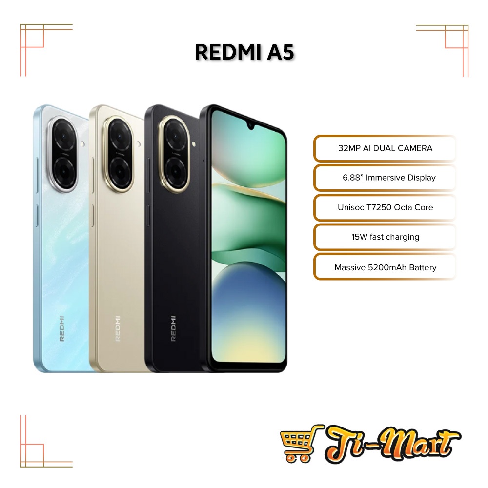 Redmi A5 | 8GB(4+4)RAM +128GB/6GB(3+3)RAM + 64GB ROM l 6.88 120Hz ...