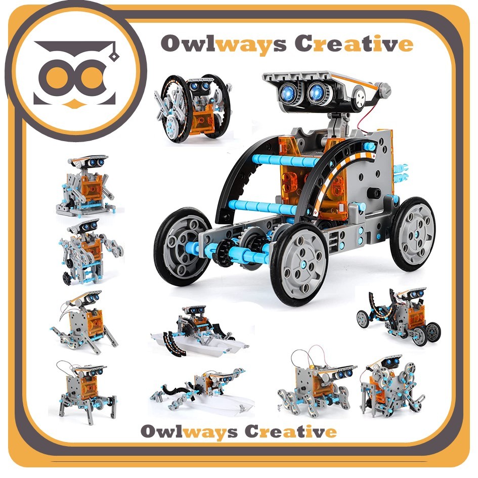 Science STEM 13 in 1 Solar Power Robots Creation Toy Educational ...