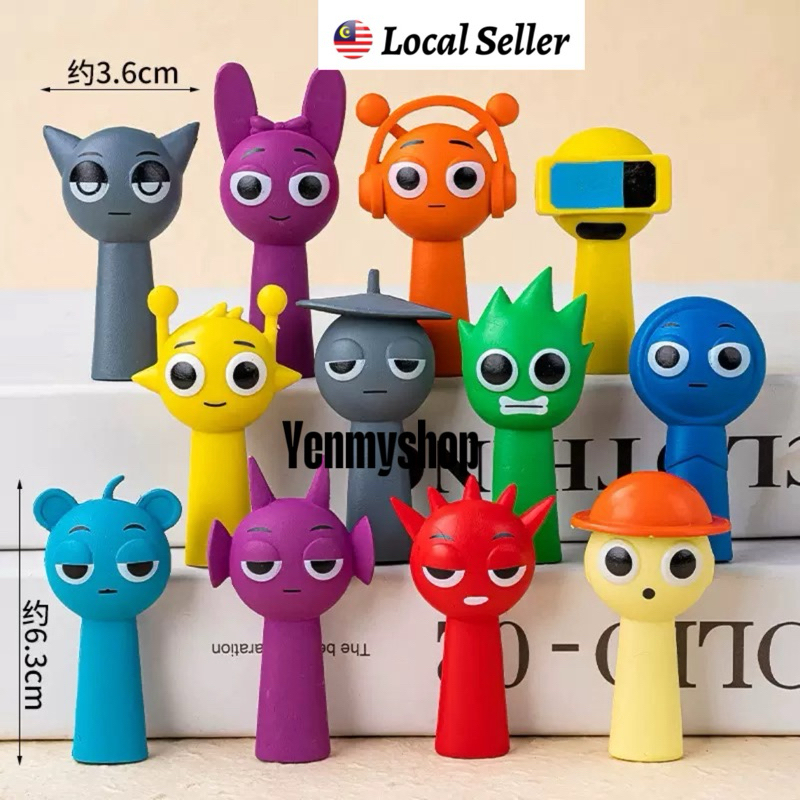 Kek Hiasan Incredibox Sprunki Action Figure Sprunki Model Toys Simon ...