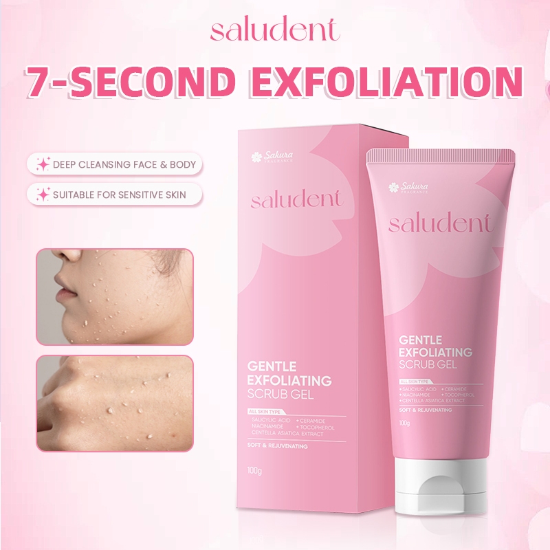 saludent Scrub Muka & Badan - Peeling Gel Eksfoliasi 100g | Pembersihan ...