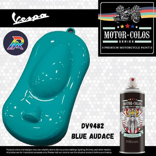 [VESPA] AIKKA Motor-Colos Series Aerosol Spray Color Code DV9482 BLUE ...