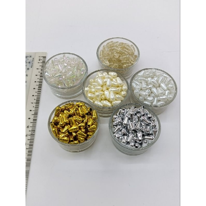 Manik bujur berbentuk titis air, bujur panjang , 6x10mm. | Shopee Malaysia