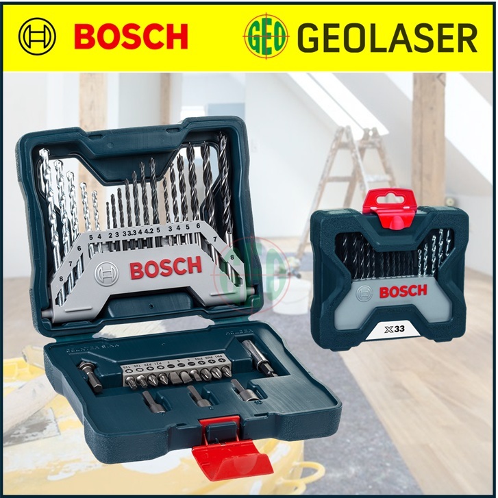 BOSCH 33-piece X-Line Professional Drill Bits and Screwdriver ...