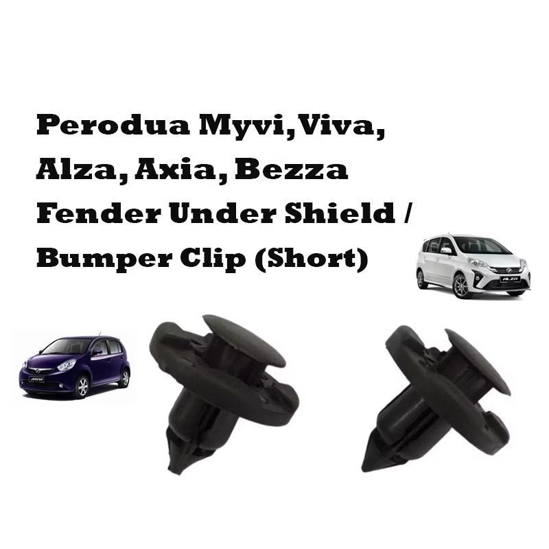 100PCS Perodua Myvi, Viva, Lagi Best, Alza, Axia, Bezza & Icon Fender ...