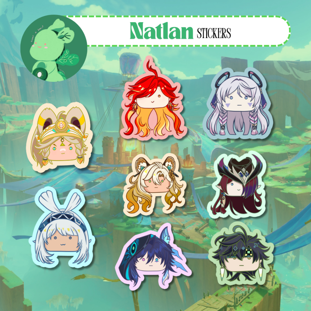 [Genshin Impact] Natlan Character Stickers | Shopee Malaysia