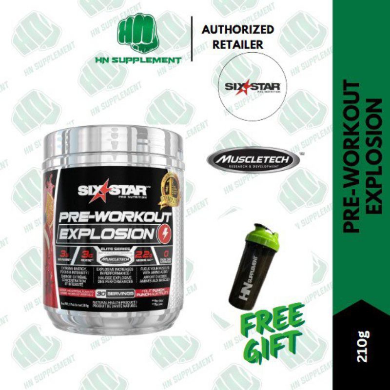 SIX STAR EXPLOSION PRE-WORKOUT 30SERVING | Shopee Malaysia