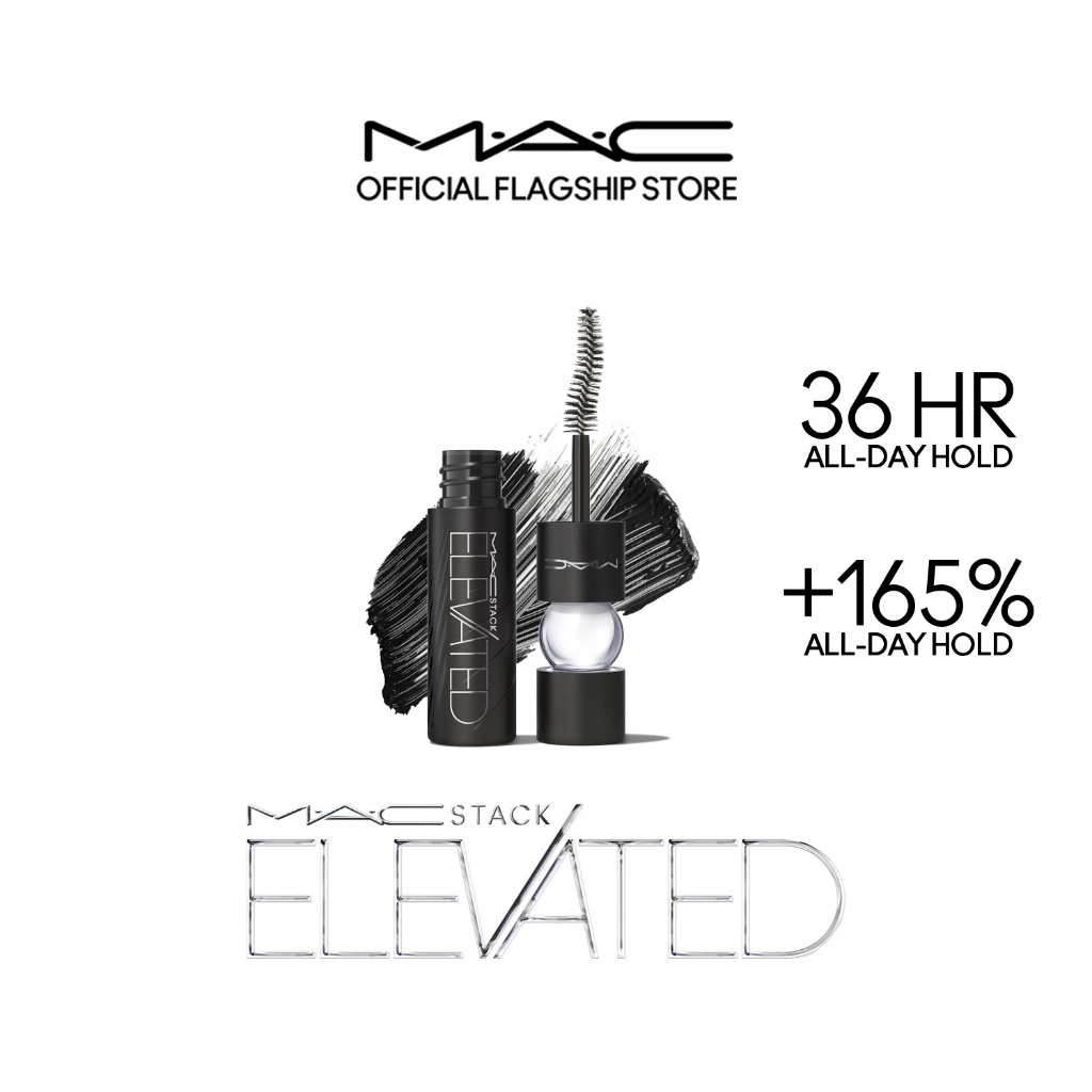 MAC MACStack Elevated Mascara MINI / 36HR Lash Lift Curl, Buildable ...