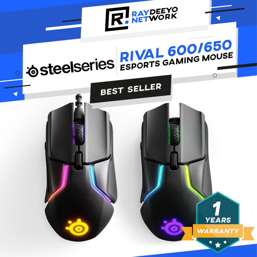 SteelSeries Rival 600 Wired/ 650 Wireless Precision Esports Mouse with Dual Sensor Lift ...