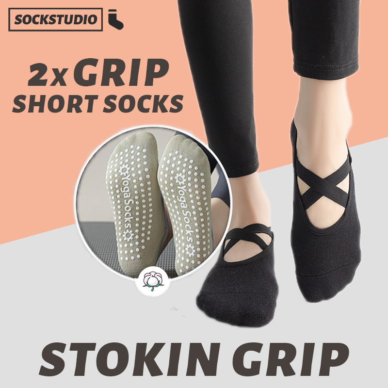 SOCKSTUDIO Stokin Grip Socks Yoga Socks Anti Slip Stoking Grip Sock ...