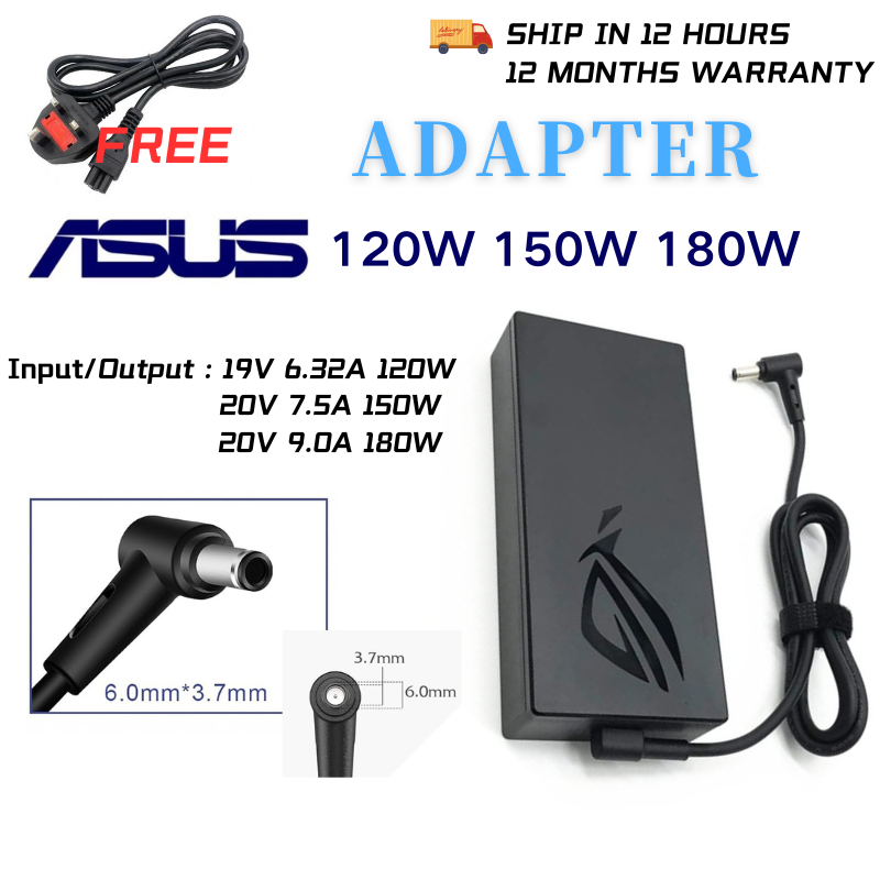 ASUS Laptop Charger TUF/ROG Gaming Laptop Charger Adapter 120W 150W ...
